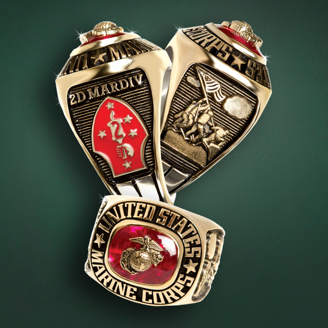 U.S. Marine Corps Division & Air Wing Service Rings | Vetcom ...